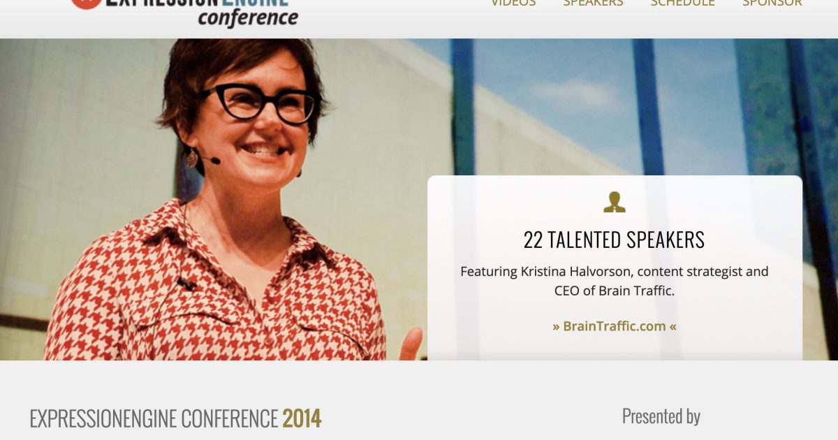 Upcoming ExpressionEngine Conference